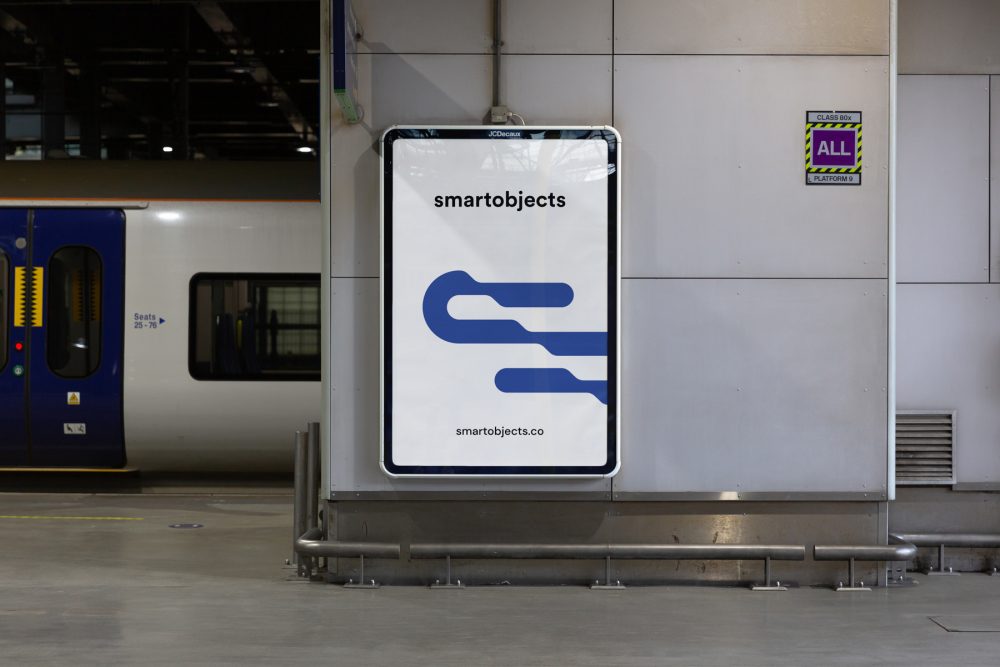 Train Station Posters Mockup 02 | Design PSD Template | Smart Objects